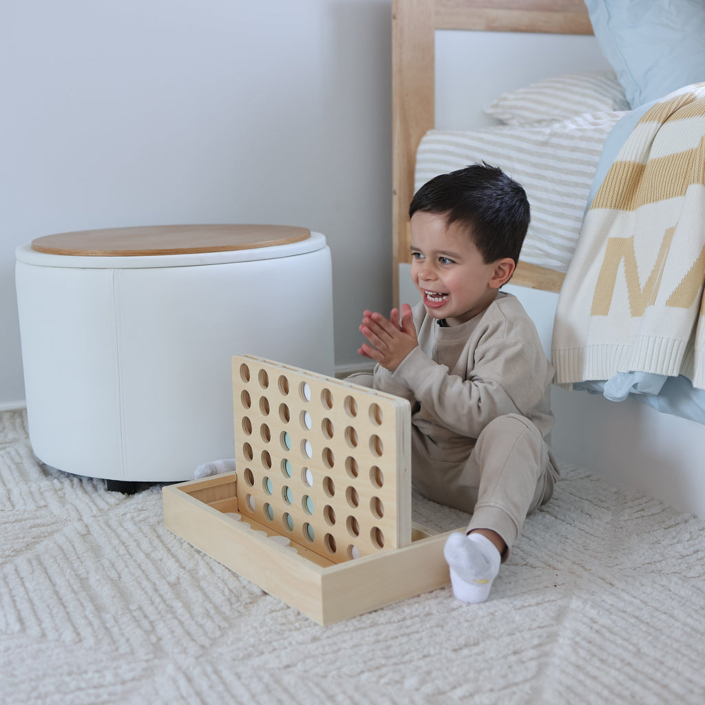 Buy Connect 4 in a Row Game| Classic Wooden Game For Kids | HipKids Online