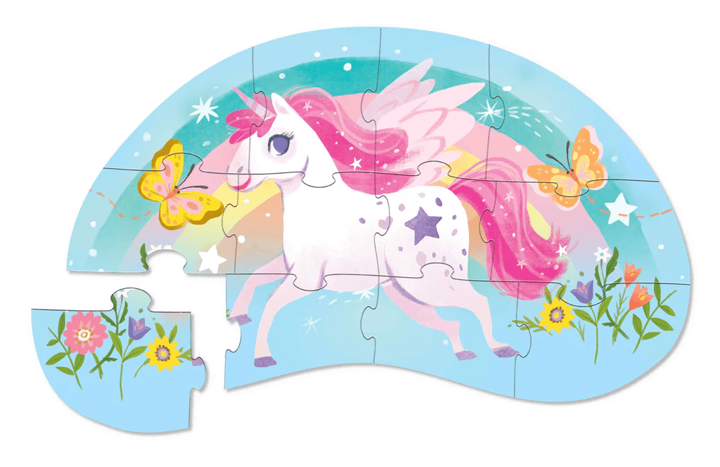 Buy Crocodile Creek Mini Puzzle 12 pc - Sweet Unicorn | HipKids Online