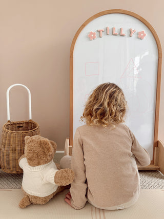 Buy Archie Blackboard / Whiteboard | Curved Chalkboard Easel | HipKids ...