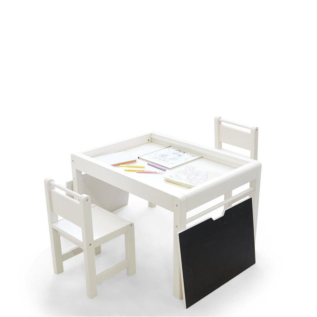 Buy Clover Activity Table & 2 Chair Set Ivory | HipKids Online