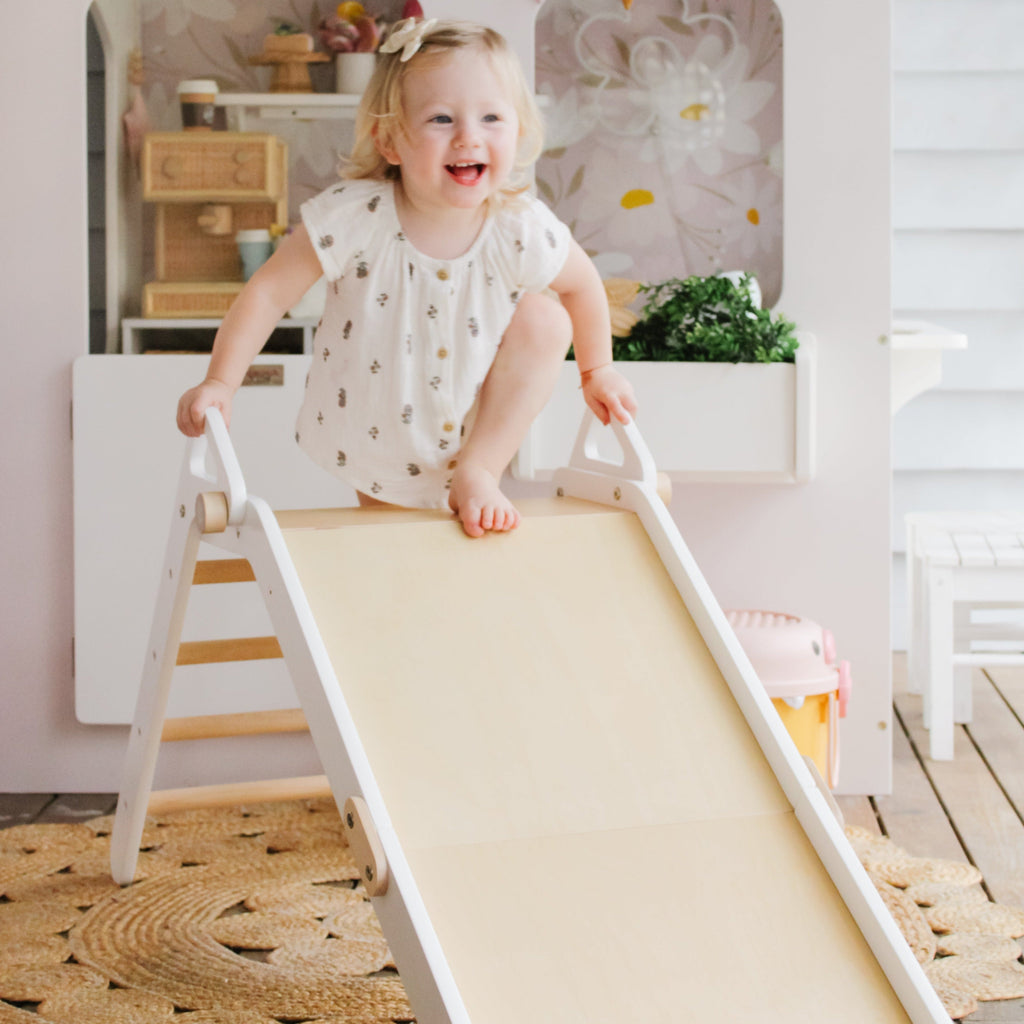 Buy Indoor Play Slide | Foldable Wooden Slide For Kids | HipKids Online
