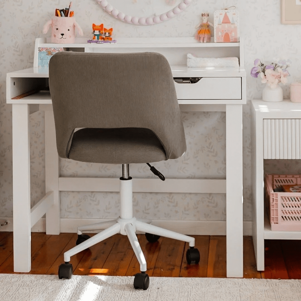 Buy HipKids Leon Study Desk & BILLY Corduroy Desk Chair Set | HipKids ...