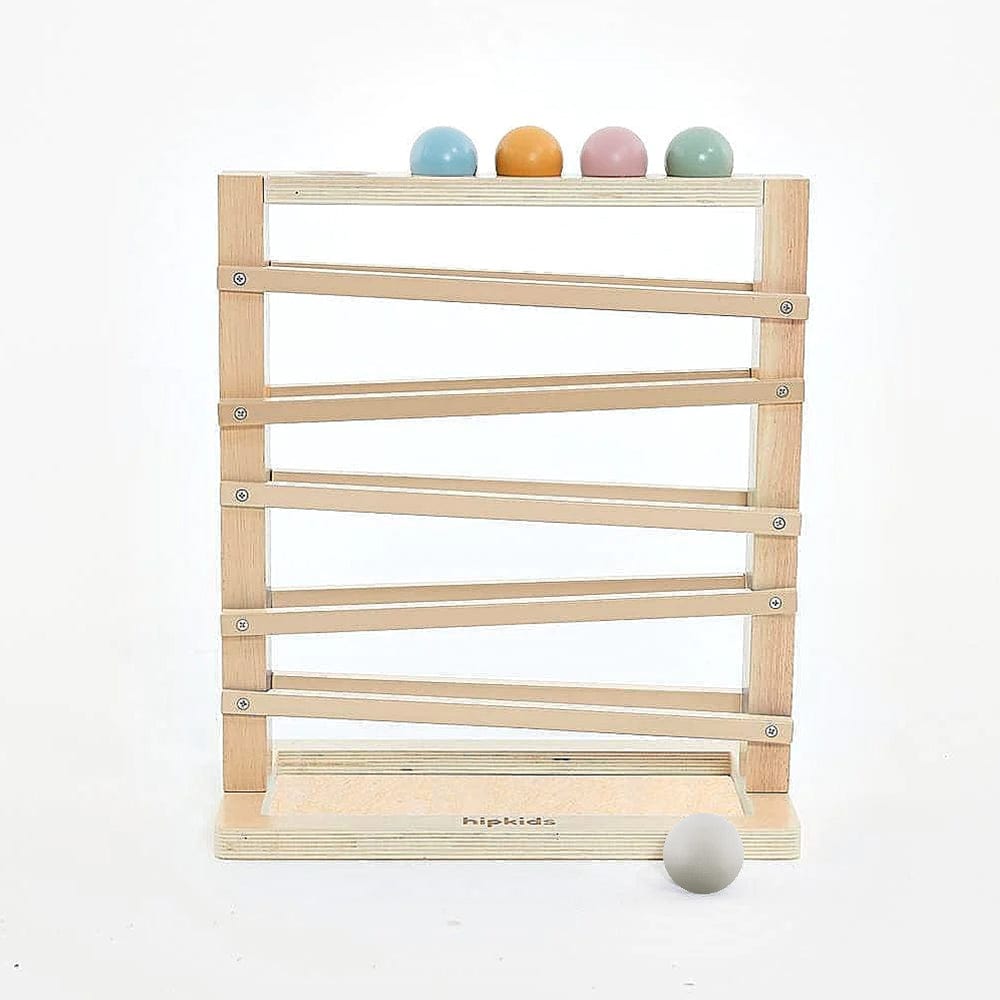 Buy HipKids Montessori Ball Tracker | Wooden Toy Ball Run | HipKids Online