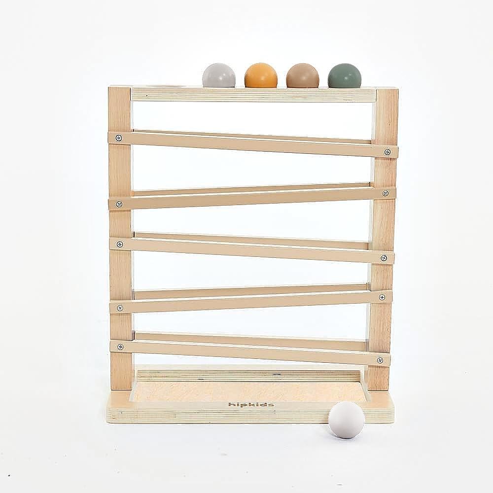 Buy HipKids Montessori Ball Tracker | Wooden Toy Ball Run | HipKids Online