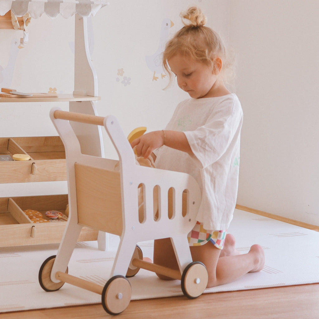 Buy Wooden Toy Shopping Tolley by HipKids Online