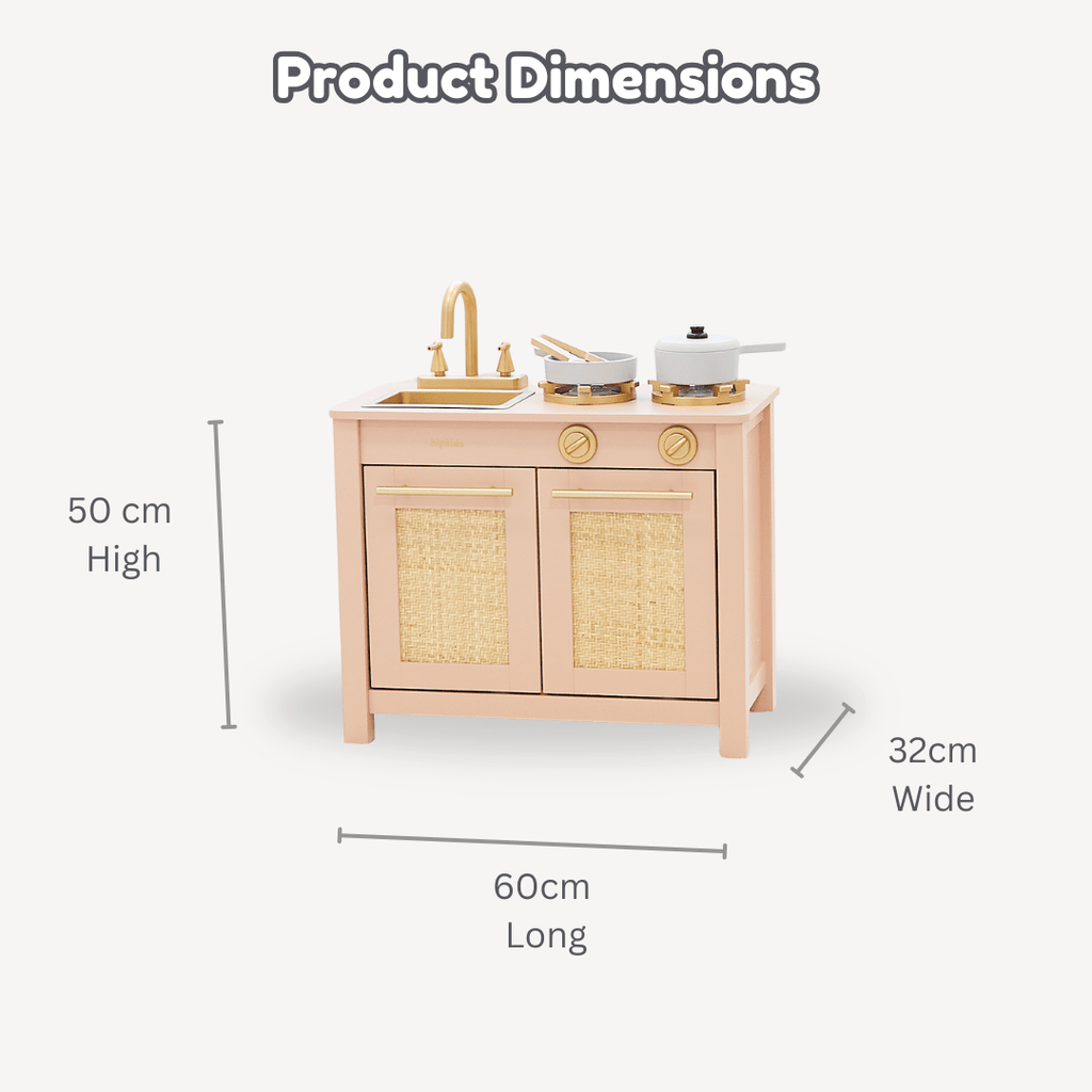 Buy Little Boho Toy Kitchen | Wooden Toy Kitchen | Play Oven | HipKids ...