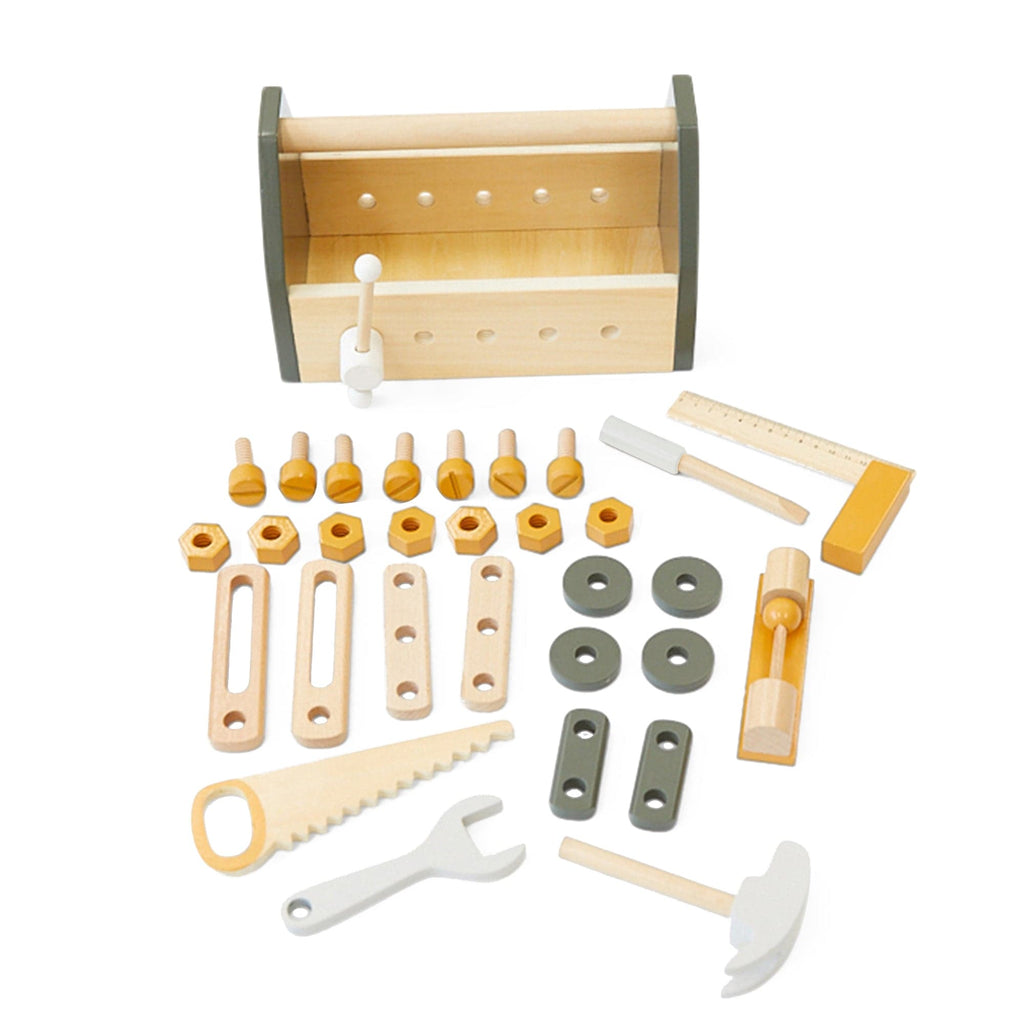 Buy Wooden Toy Tool Box with Tool Set | Kids Toolbox with tools ...