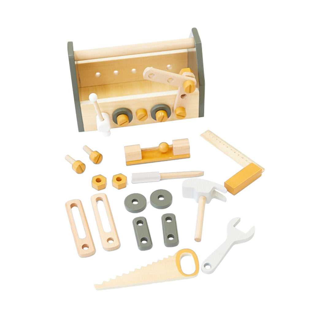 Buy Wooden Toy Tool Box with Tool Set | Kids Toolbox with tools ...