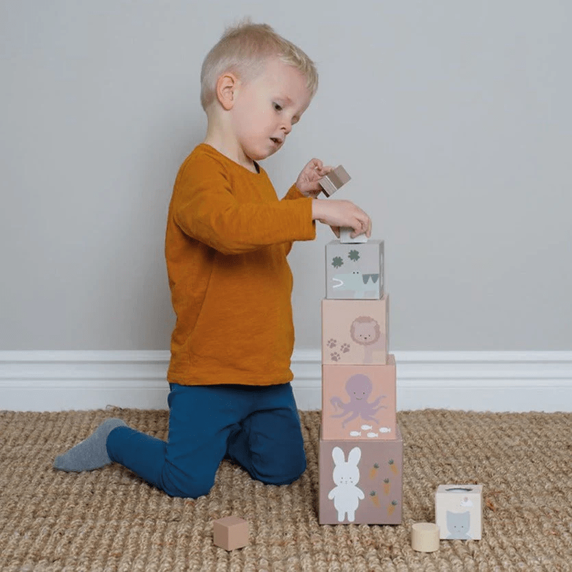 Buy JaBaDaBaDo Stacking and Sorting Cubes Nature 1-5 | HipKids Online