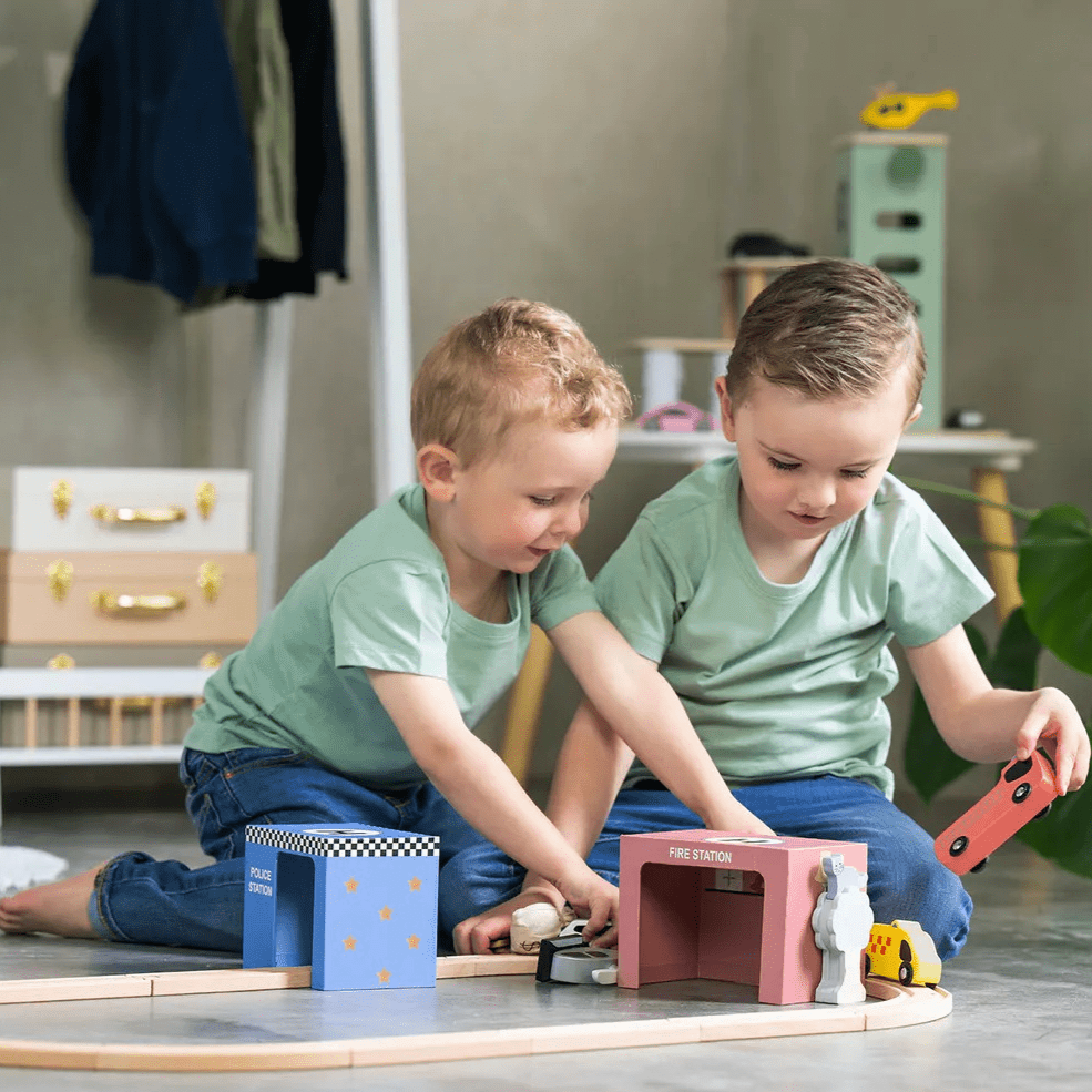 Buy JaBaDaBaDo Train Set Rescue Vehicles | HipKids Online