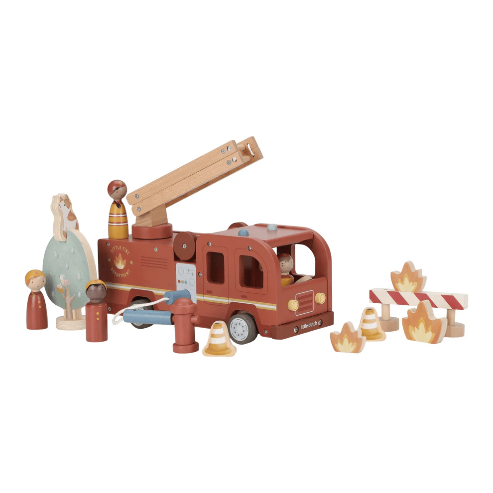 Buy Little Dutch Firetruck w/ Peg Dolls | HipKids Online