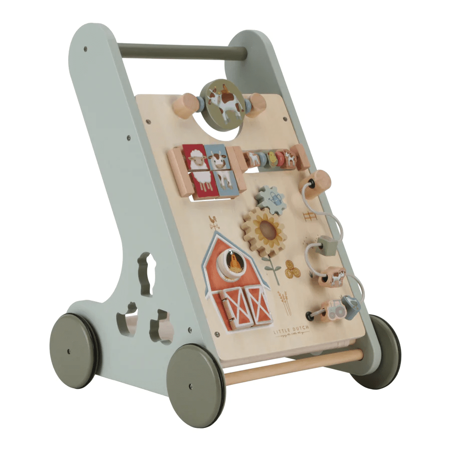 Buy Little Dutch Little Farm Multi- Activity Baby Walker | HipKids Online