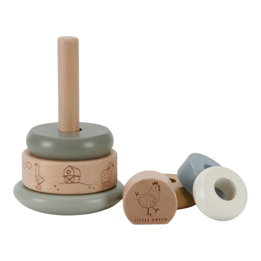 Buy Little Dutch Little Farm Rocking Ring Stacker | HipKids Online