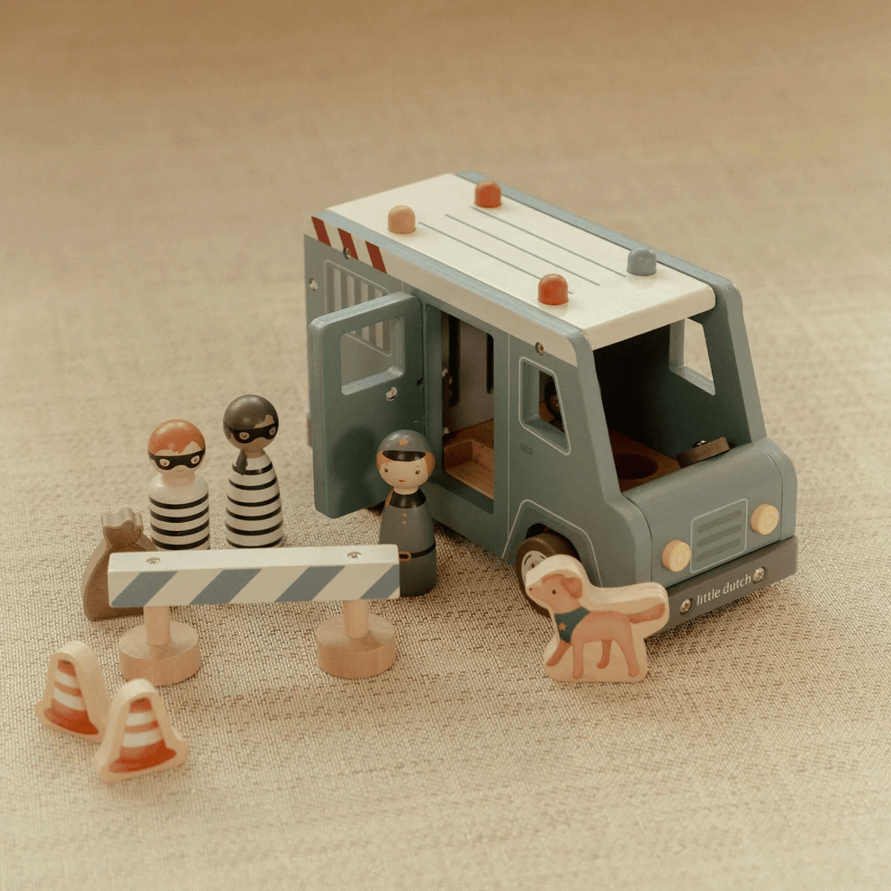 Buy Little Dutch Police Car w/ Peg Doll | HipKids Online