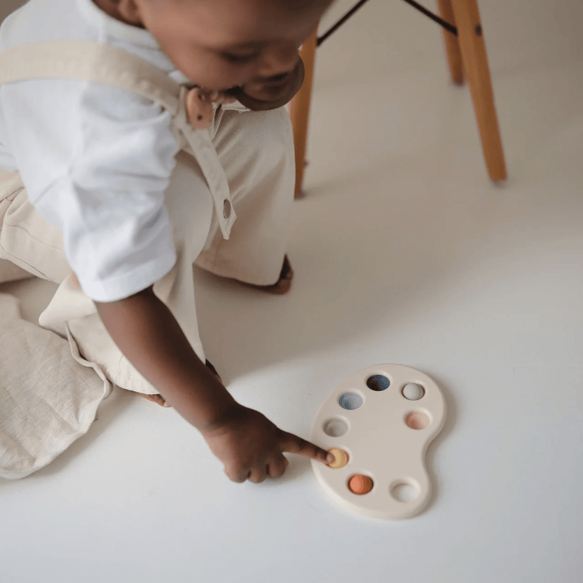Buy Mushie Paint Palette Press Toy - Multi | HipKids Online