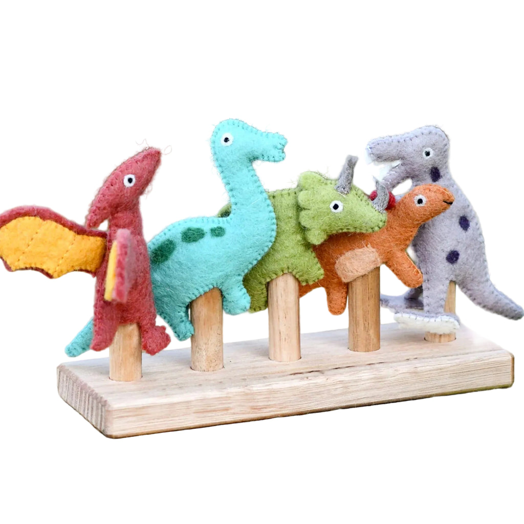 Buy Tara Treasures Dinosaur Finger Puppets Set | HipKids Online