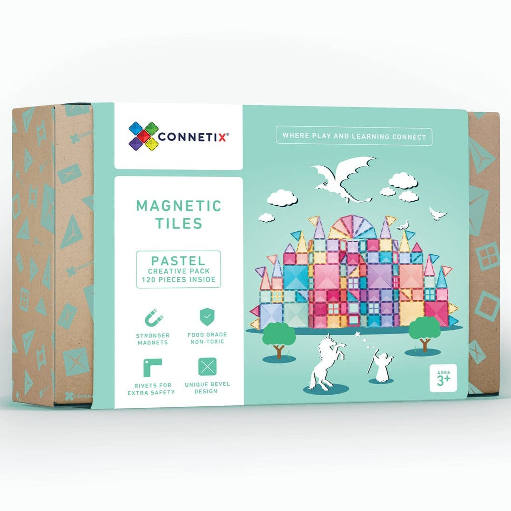 Buy Connetix Tiles 120 Piece Pastel Creative Pack | HipKids Online