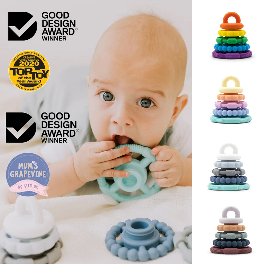Buy Jellystone Rainbow Stacker Teether Toy – HipKids Online
